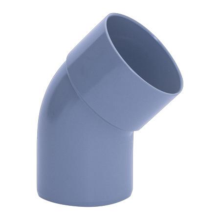 PVC afvoer bocht 250 mm lijm x spie | NKI Neede | NKI Neede